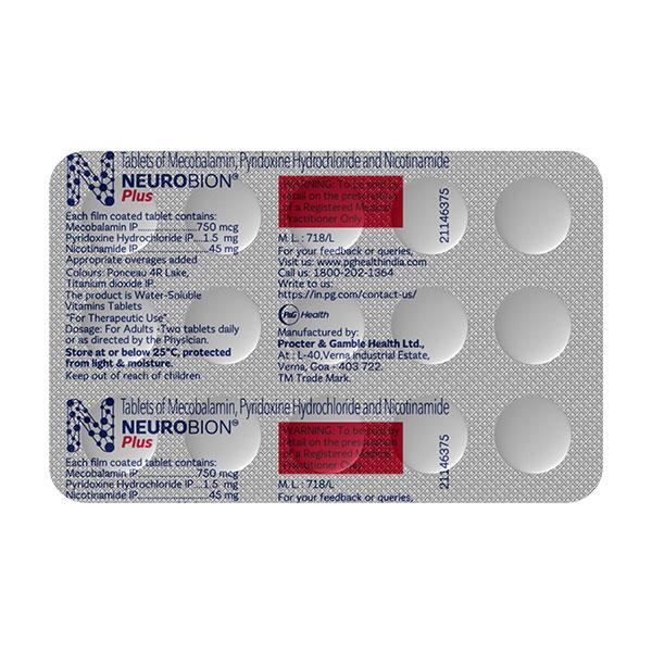 NEUROBION PLUS Tablet 15's Price, Uses, Side effects, Substitutes | Netmeds