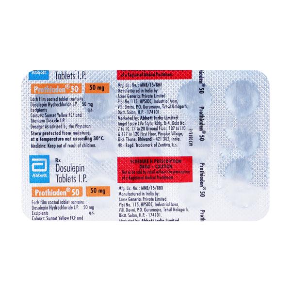 Prothiaden 50mg Tablet 15'S : Price, Uses, Side Effects | Netmeds