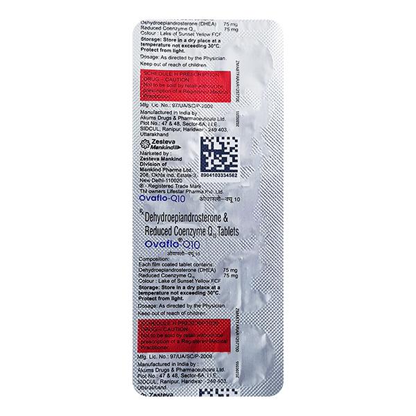 OVAFLO Q 10 Tablet 10's Price, Uses, Side effects, Substitutes | Netmeds