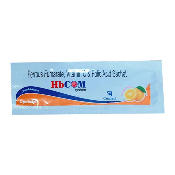 HBCOM ORANGE FLAVOUR Sachet 2gm - Price, Uses, Side Effects | Netmeds