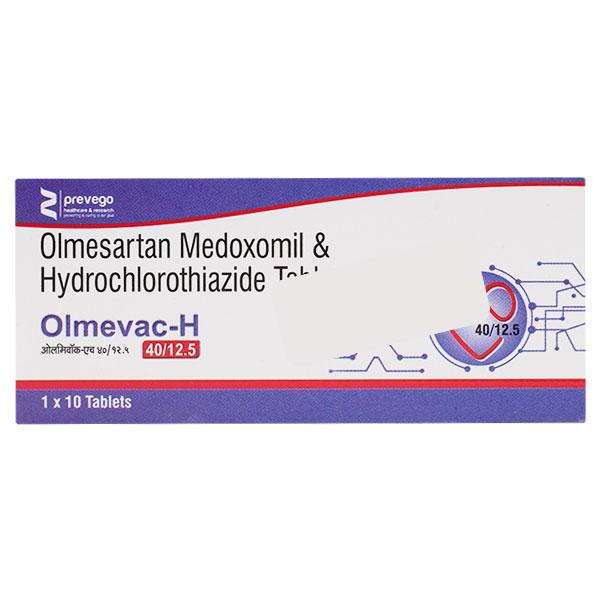 OLMEVAC H 40 Tablet 10's : Price, Uses, Side Effects | Netmeds