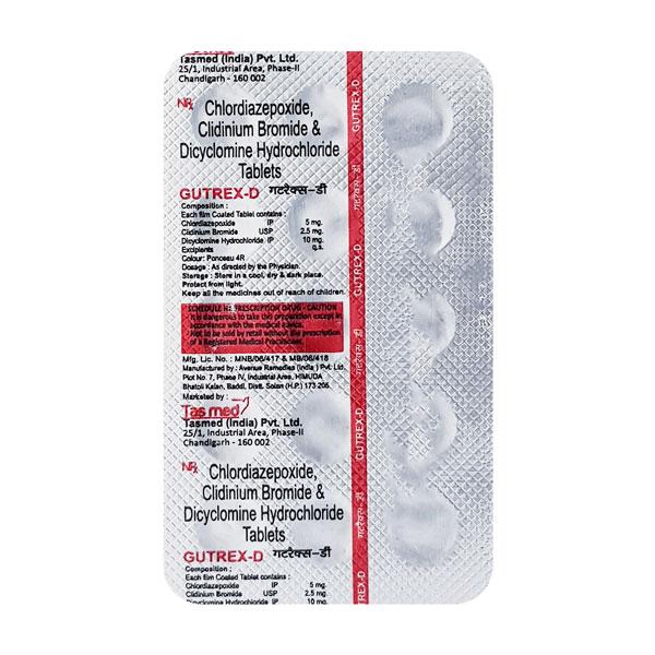 GUTREX D Tablet 15's - Price, Uses, Side Effects, and Substitutes | Netmeds