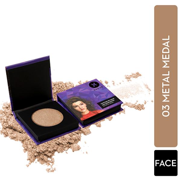 Buy SUGAR Cosmetics Contour De Force Mini Highlighter - 03 Metal Medal ...