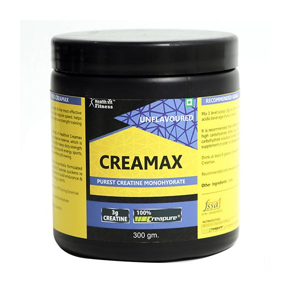 Buy Healthvit Fitness Creamax Creatine Monohydrate Powder - Unflavored ...