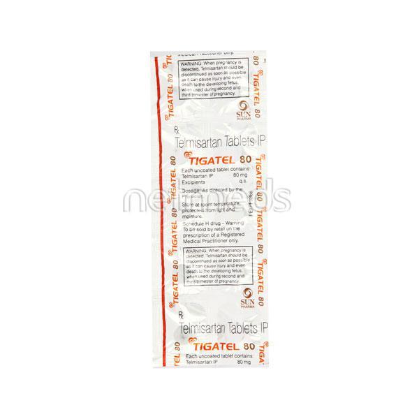 Tigatel 80mg Tablet 10'S : Price, Uses, Side Effects | Netmeds