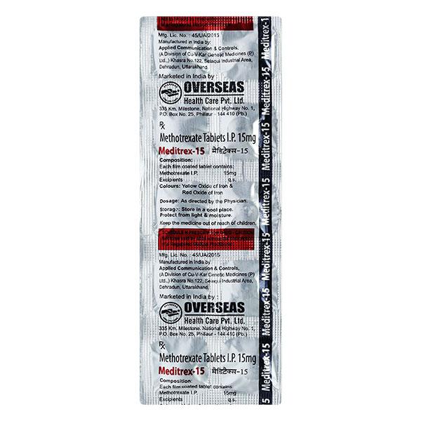 Buy MEDITREX 15 Tablet 10's Online at Upto 25% OFF | Netmeds