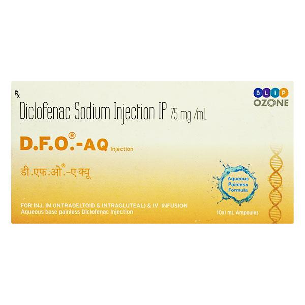 DFO AQ 75 Injection 1ml Price, Uses, Side effects, Substitutes | Netmeds