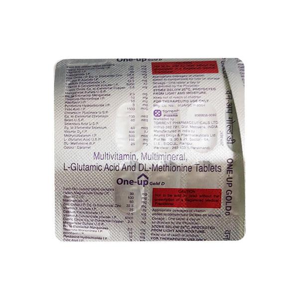 Buy ONE UP Gold D Tablet 10'S Online at Upto 25% OFF | Netmeds