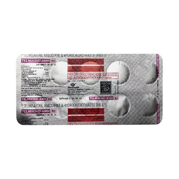 Buy TELMIKIND AMH 80 Tablet 10's Online | Netmeds