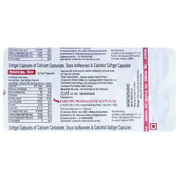 Buy RADCAL ISO Capsule 10's Online at Upto 25% OFF | Netmeds