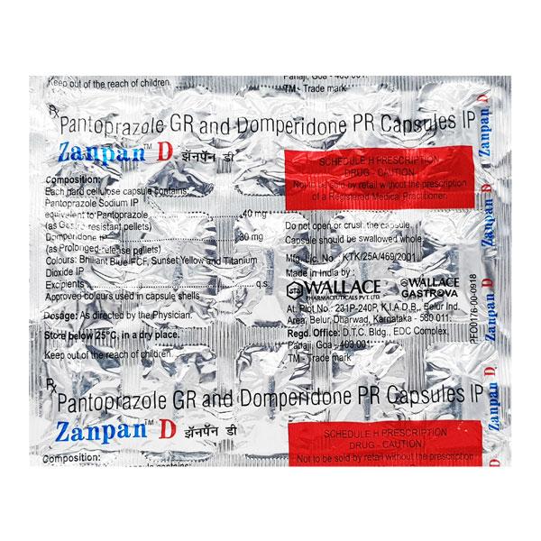 ZANPAN D Capsule 15's Price, Uses, Side effects, Substitutes | Netmeds
