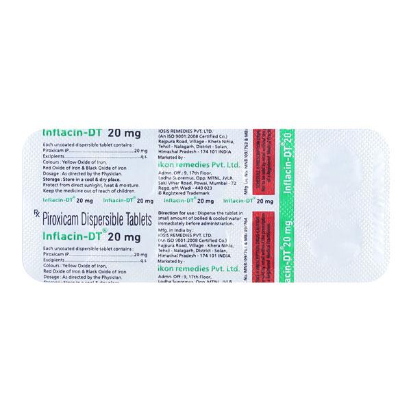 Buy INFLACIN DT 20mg Tablet 10's Online at Upto 25% OFF | Netmeds