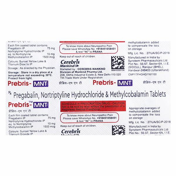 PREBRIS MNT Tablet 10's Price, Uses, Side effects, Substitutes | Netmeds