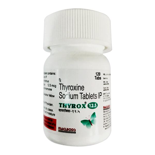 THYROX 12.5 Tablet 120's Price, Uses, Side effects, Substitutes | Netmeds