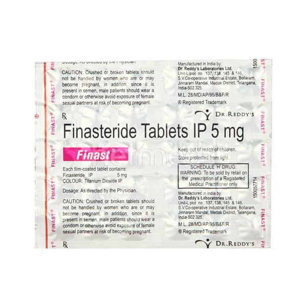 Finast 5mg Tablet 30'S - Price, Uses, Side Effects | Netmeds