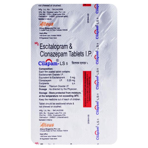 CILAPAM LS 5 Tablet 15's - Price, Uses, Side Effects, and Substitutes ...