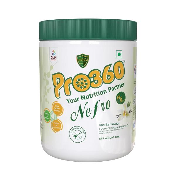 Buy Pro360 Nephro HP Powder - Vanilla Flavour 400 gm Online at Discounted Price | Netmeds