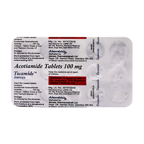 Tocamide 100mg Tablet 15'S Price, Uses, Side effects, Substitutes | Netmeds