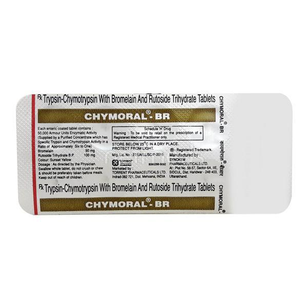 Chymoral BR Tablet 10'S Price, Uses, Side effects, Substitutes | Netmeds