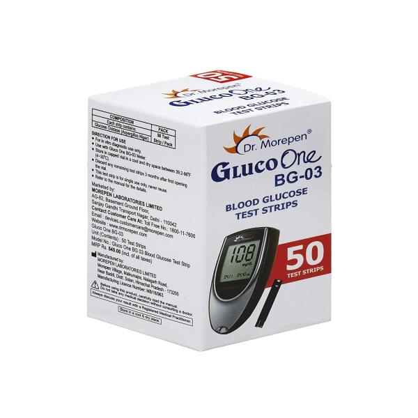 Buy Dr. Morepen GlucoOne BG03 Test Strips (50 Pack) – Accurate Blood ...