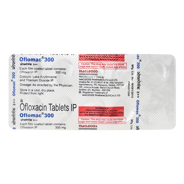 Oflomac 300mg Tablet 10'S Price, Uses, Side effects, Substitutes | Netmeds