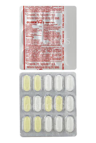 Glisen PM 2mg Tablet 15'S : Price, Uses, Side Effects | Netmeds