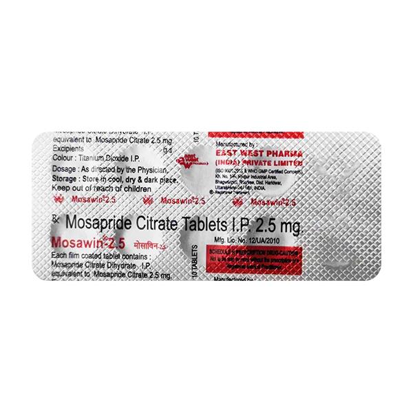 Mosawin 2.5mg Tablet 10'S Price, Uses, Side effects, Substitutes | Netmeds