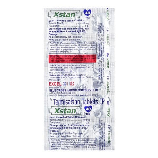 Xstan 40mg Tablet 15'S : Price, Uses, Side Effects | Netmeds