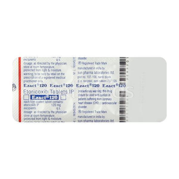 Ezact 120mg Tablet 10'S Price, Uses, Side effects, Substitutes | Netmeds