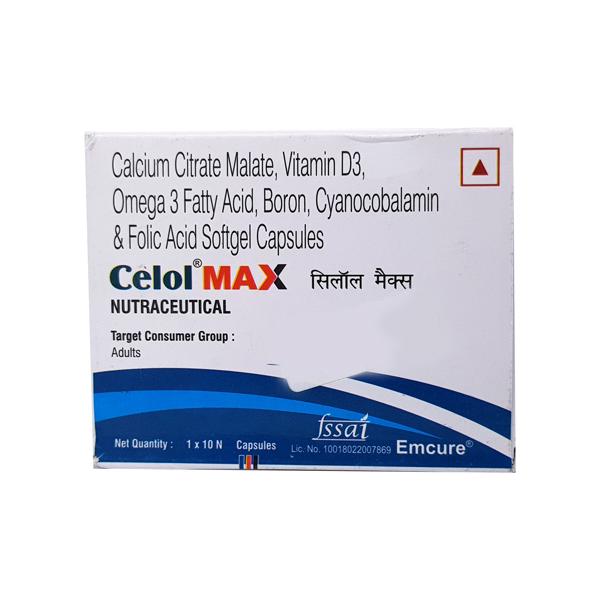 Celol Max Capsule 10'S Price, Uses, Side effects, Substitutes | Netmeds