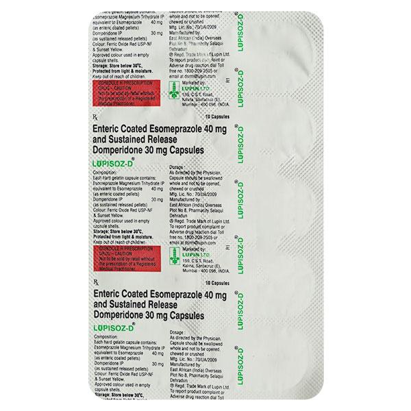 Lupisoz D Capsule 10'S Price, Uses, Side effects, Substitutes | Netmeds