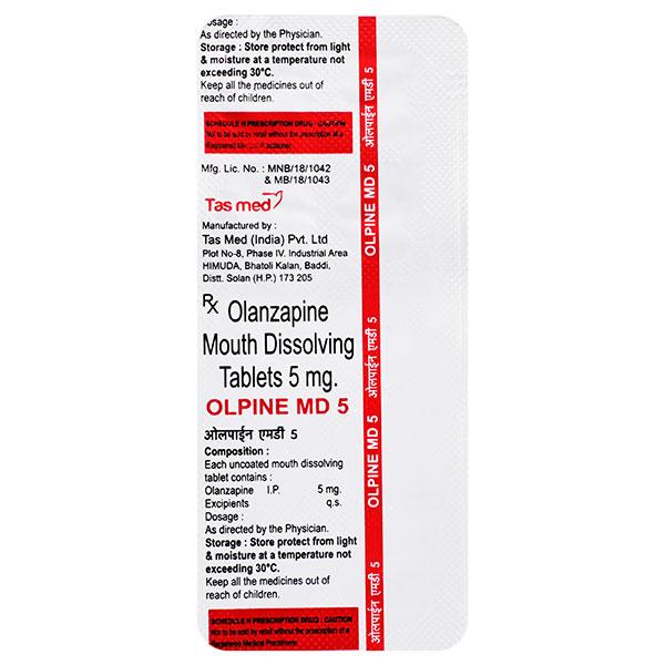 Buy OLPINE MD 5MG TABLET 10'S Online at Upto 25% OFF | Netmeds