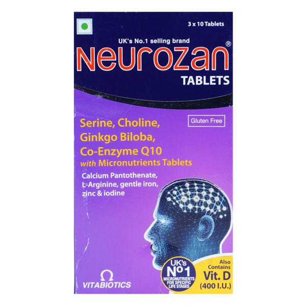 Buy NEUROZAN (VEG) Tablet 10's Online at Upto 25% OFF | Netmeds