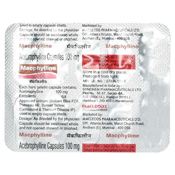 Buy Macphylline Capsule 10'S Online at Upto 25% OFF | Netmeds