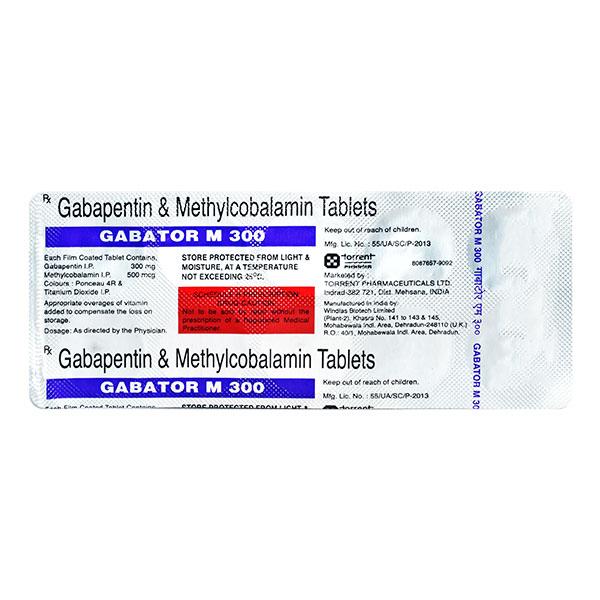 GABATOR M 300 Tablet 10's Price, Uses, Side effects, Substitutes | Netmeds
