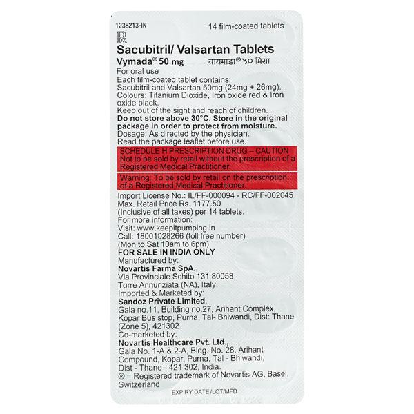 Vymada 50mg Tablet 14'S - Price, Uses, Side Effects | Netmeds
