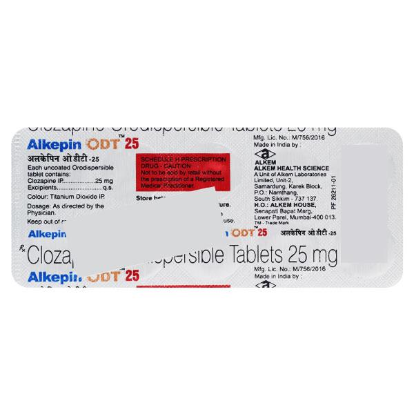 Buy Alkepin Odt 25mg Tablet 10'S Online at Upto 25% OFF | Netmeds