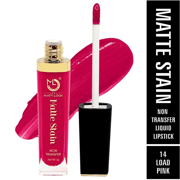 Buy Matt Look Matte Stain Non Transfer Long Lasting Liquid Lipstick for ...