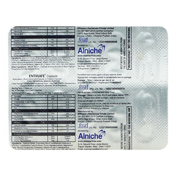 Buy ENTASAFE Capsule 10's Online at Upto 25% OFF | Netmeds