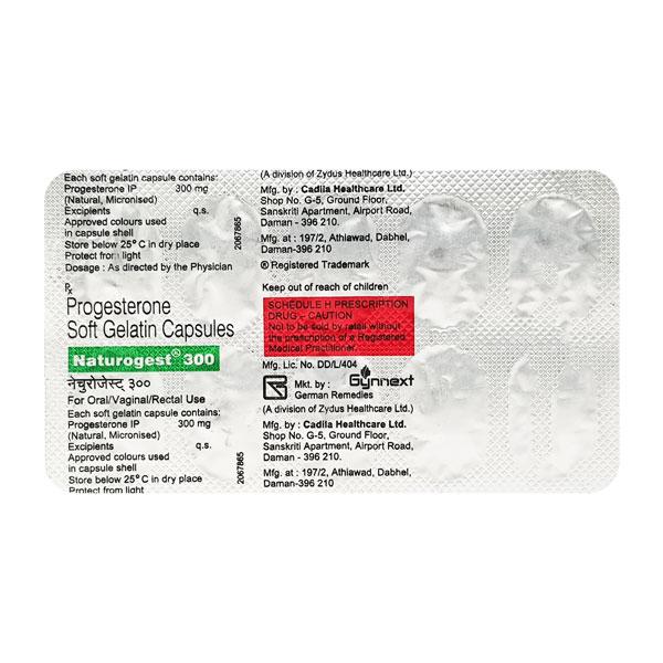 Buy Naturogest 300mg Capsule 10'S Online at Upto 25% OFF | Netmeds