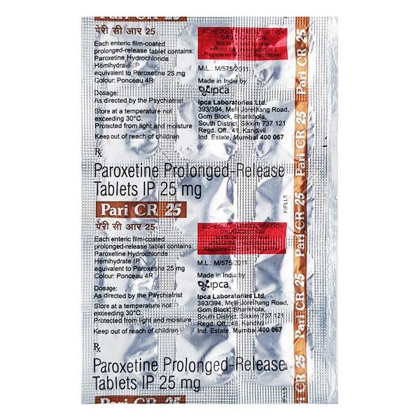 Pari CR 25mg Tablet 15'S : Price, Uses, Side Effects | Netmeds