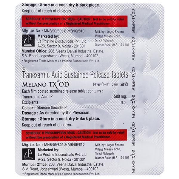 Buy MELANO TX OD Tablet 15's Online at Upto 25% OFF | Netmeds