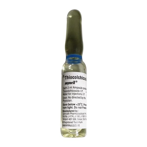 Myoril Injection 2ml Price, Uses, Side effects, Substitutes | Netmeds