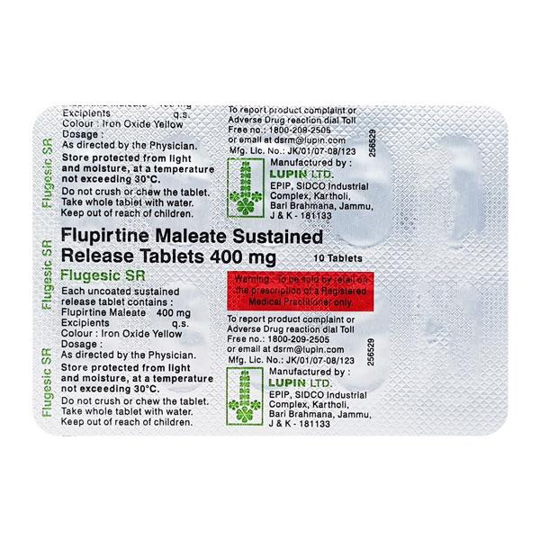 Flugesic SR Tablet 10'S : Price, Uses, Side Effects | Netmeds
