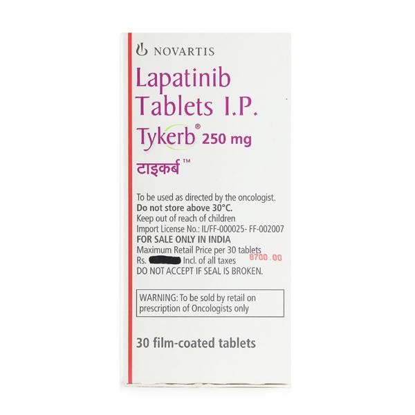 Tykerb 250mg Tablet 30'S Price, Uses, Side effects, Substitutes | Netmeds