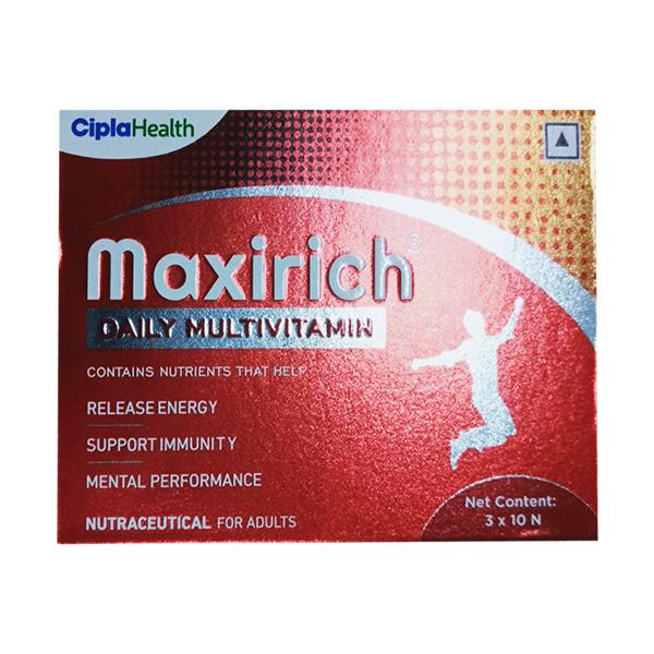 Maxirich Daily Multivitamin Capsules 10's Online at Discounted Price ...