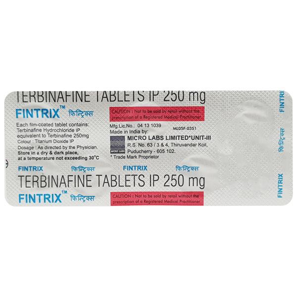 Buy Fintrix 250mg Tablet 7'S Online at Upto 25% OFF | Netmeds