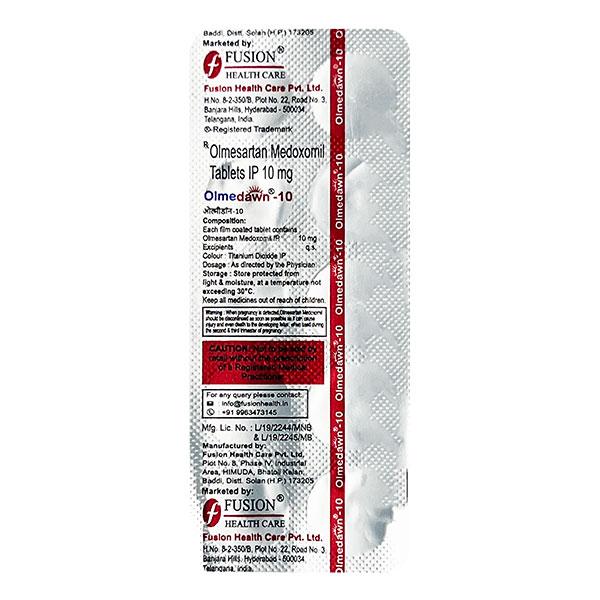 OLMEDAWN 10 Tablet 10's : Price, Uses, Side Effects | Netmeds