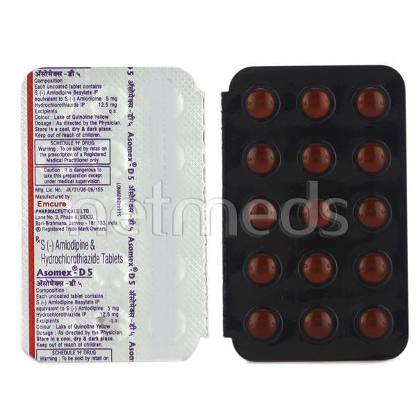 Asomex D 5mg Tablet 15'S : Price, Uses, Side Effects | Netmeds