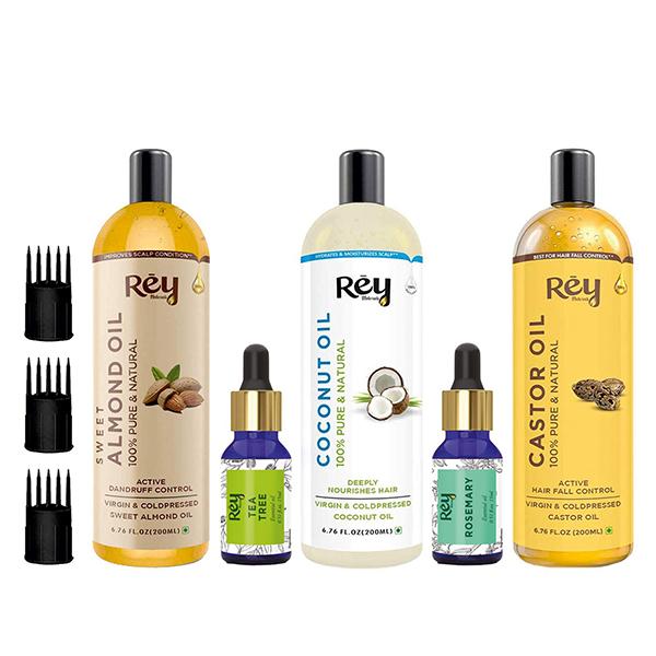 Buy Rey Naturals Hair Care Essential Oil kits 630 ml Online at ...